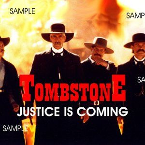 MOSTLY ART STUFF | Wall Decor | 8 X Metal Sign Of Movie Tombstone ...